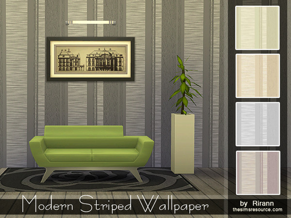Modern Striped Wallpaper by Rirann