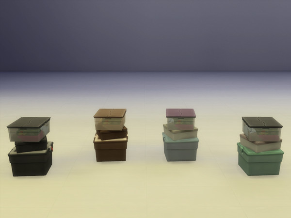 xSarahsShadyx's Neutral Storage Decoration Box Stack-REQUIRES SEASONS