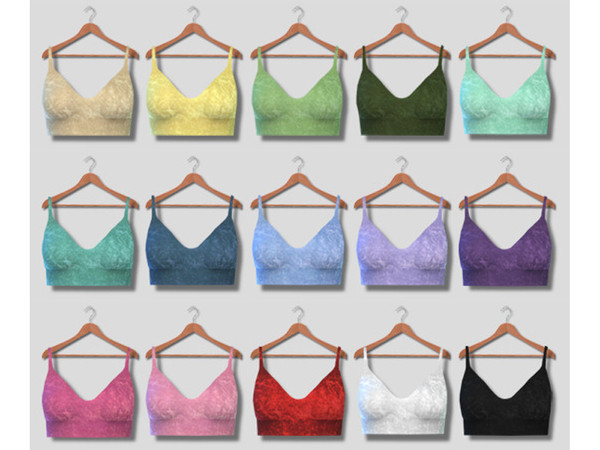 DescargasSims' Velvet Bralettes