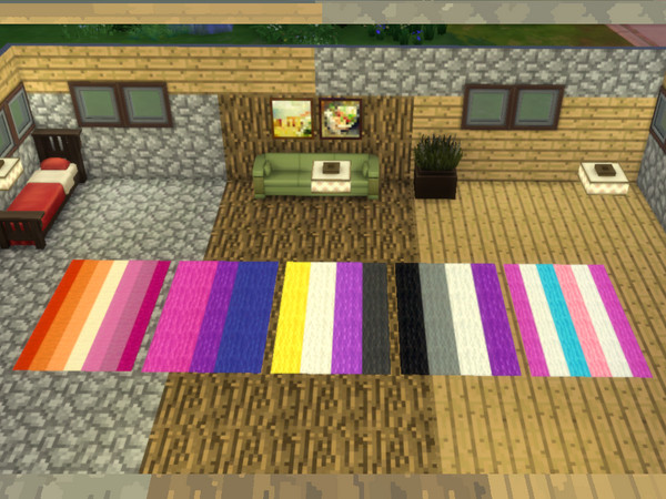 SuspiciousSparkleHorse's Minecraft Wool Rug Set